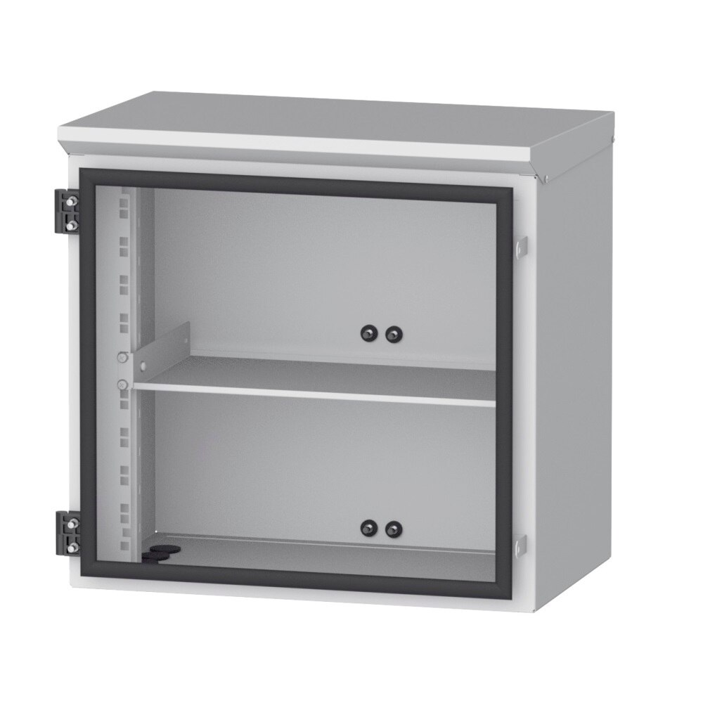 ALGcom GO-10-19-28-AC-ECP 10U 19'' Cabinet Outdoor Galvanized Steel Racks