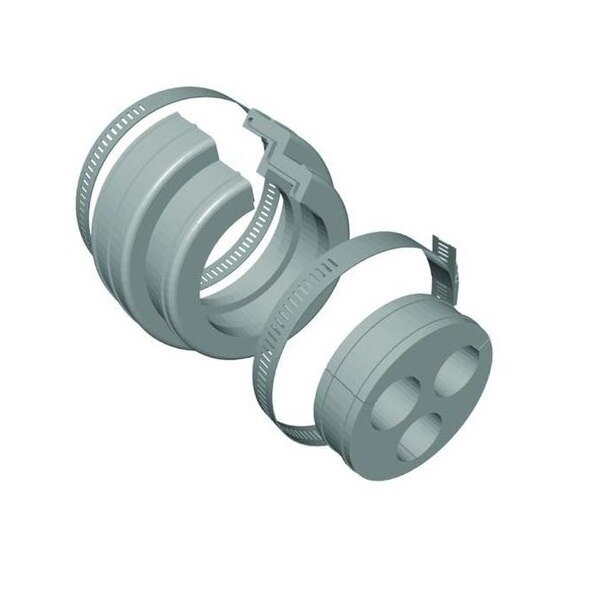 CommScope AND252151 I-Line 4" Cable Boot with 3-Holes for 7/8" Foam Coax