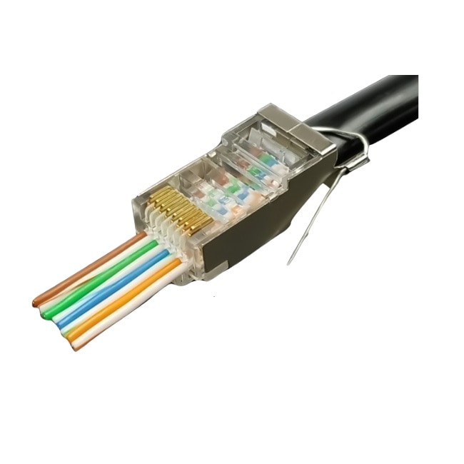 Shireen CON-RJ45-C5-50 SmartFeed CAT5e Shielded RJ45 Connector 50-Pack