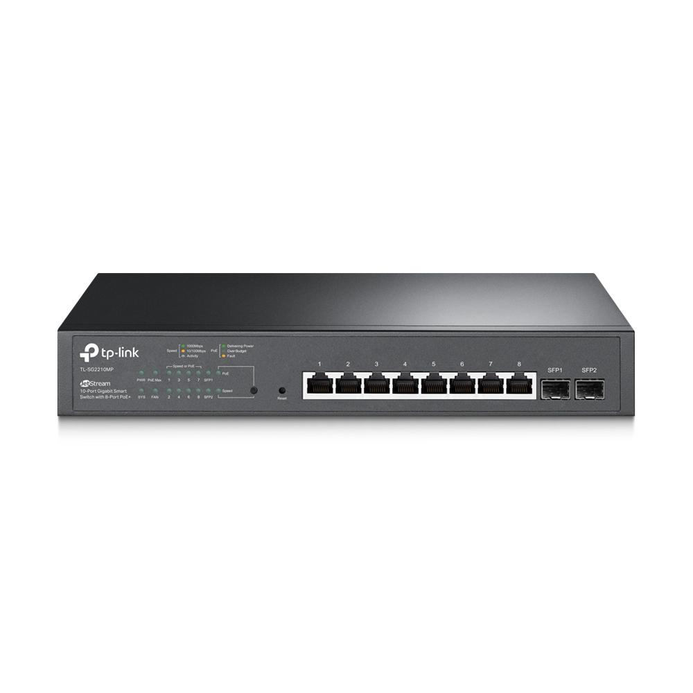 TP-Link SG2210MP JetStream 10-Port Gigabit Smart Switch with 8-Port PoE+