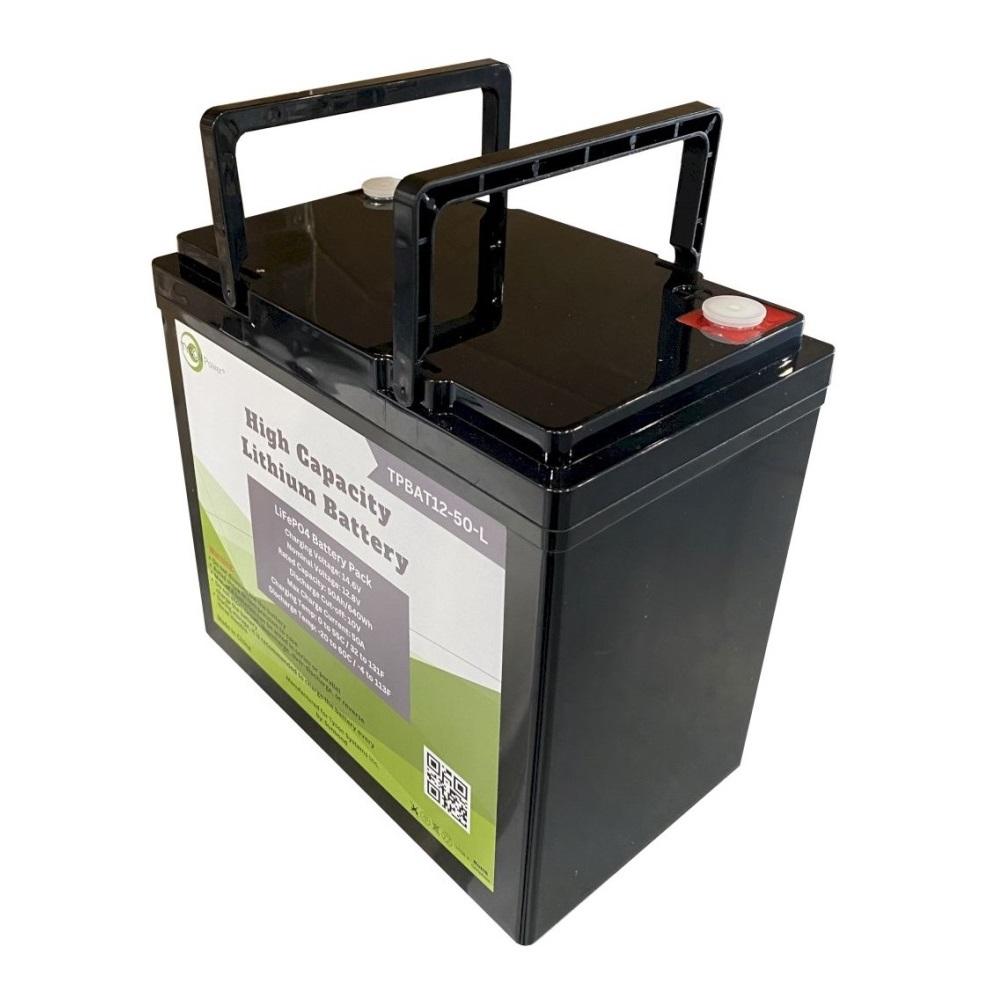 Tycon Power TPBAT12-50-L High Capacity 12V50AH LiFePO4 Lithium Battery