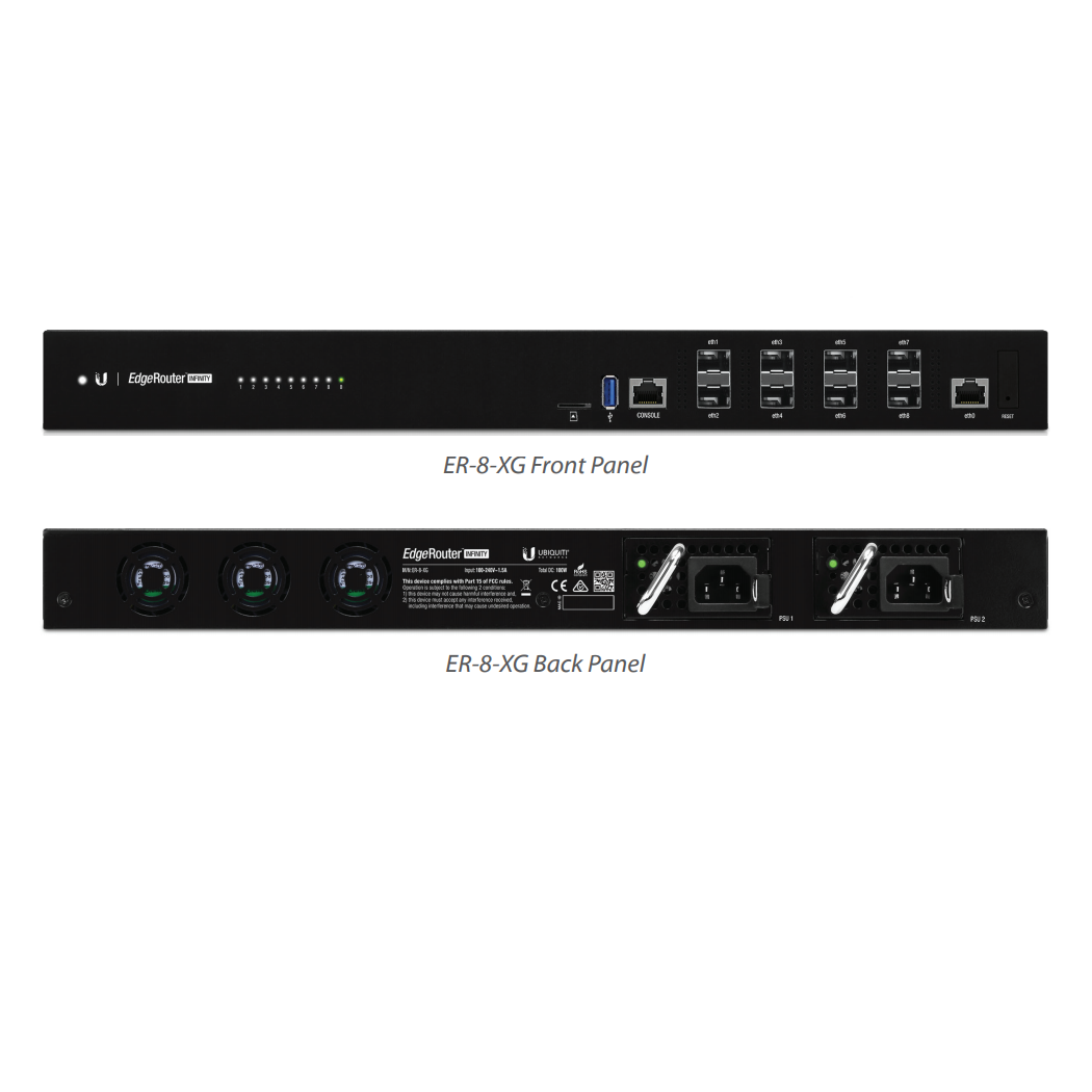Ubiquiti ER-8-XG UISP EdgeRouter Infinity 10G SPF+ Router